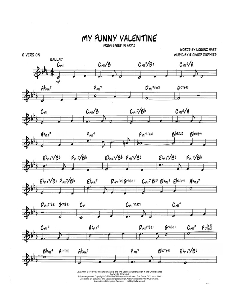 My Funny Valentine | PDF