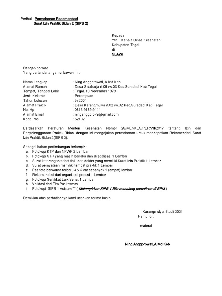 Blangko SIPB 2 | PDF