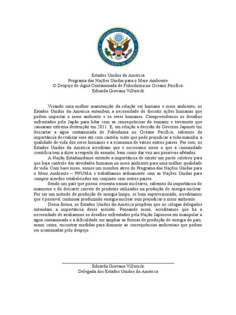 DPO - Estados Unidos Da América | PDF