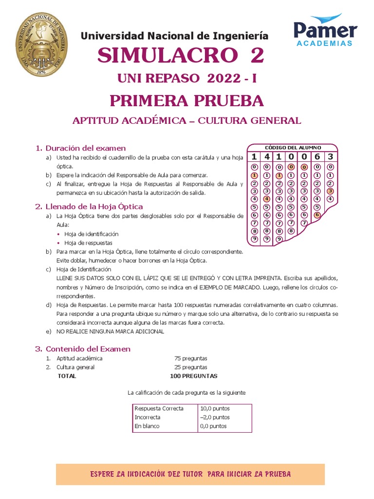 Simulacro2 Repaso Aptitud | PDF | Experiencia | Moralidad