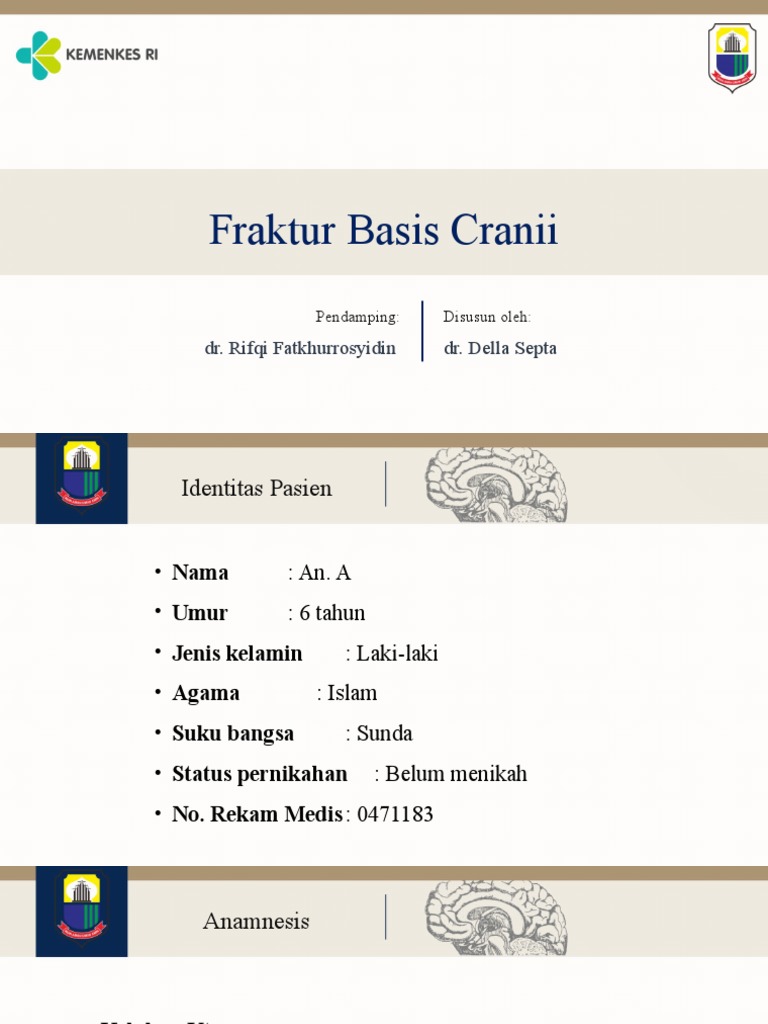 Lapkas Fraktur Basis Cranii | PDF