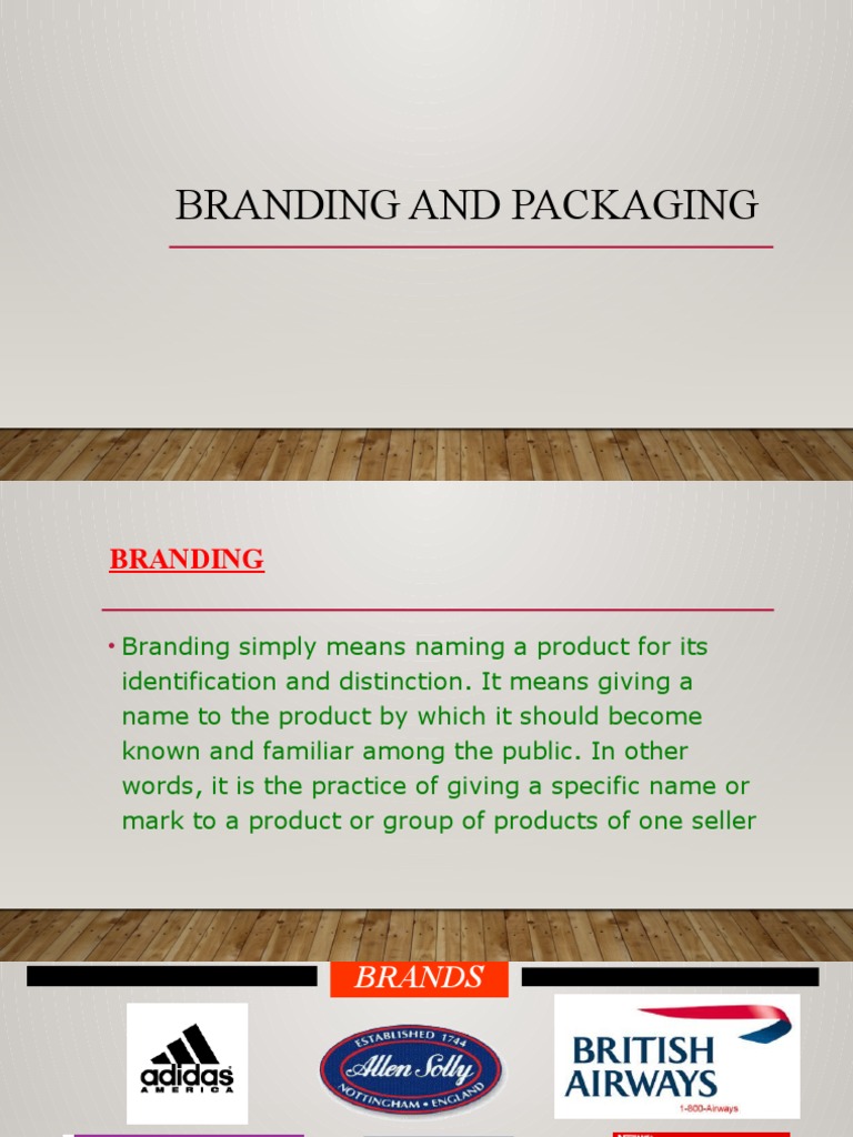 Branding and Packaging | PDF | Brand | Packaging And Labeling