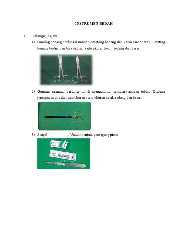 Instrumen Bedah | PDF