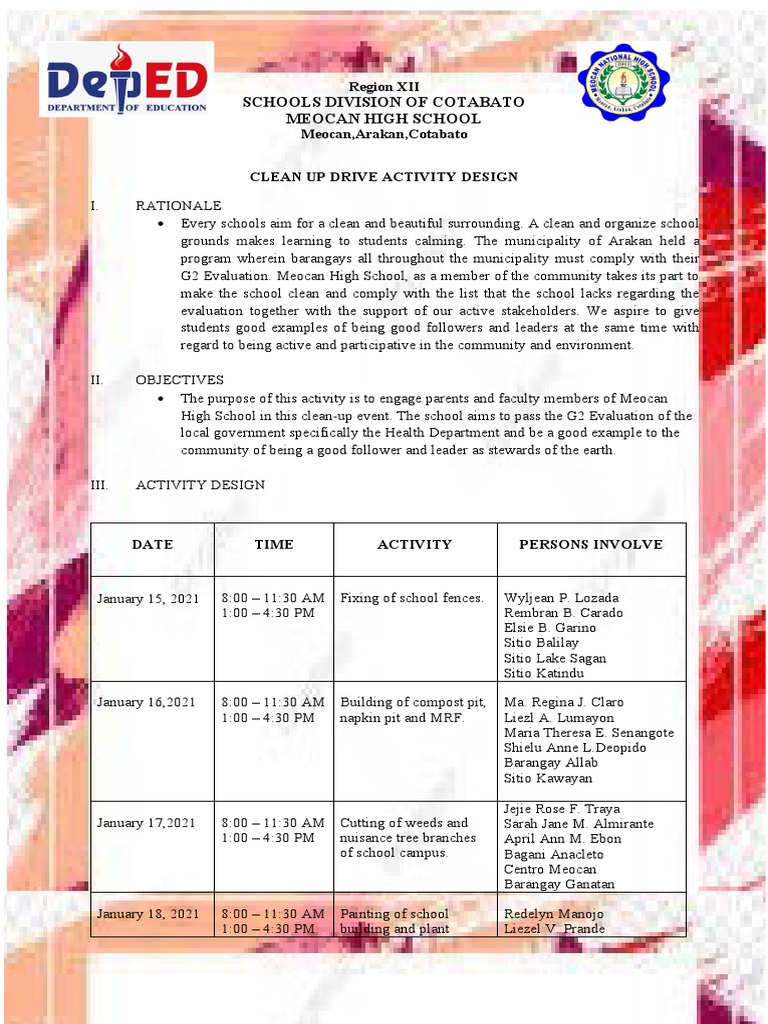 Clean Up Drive | PDF