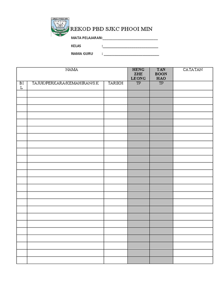 REKOD TRANSIT PBD | PDF