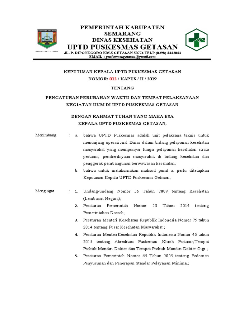 FORMAT SK - Kosong | PDF