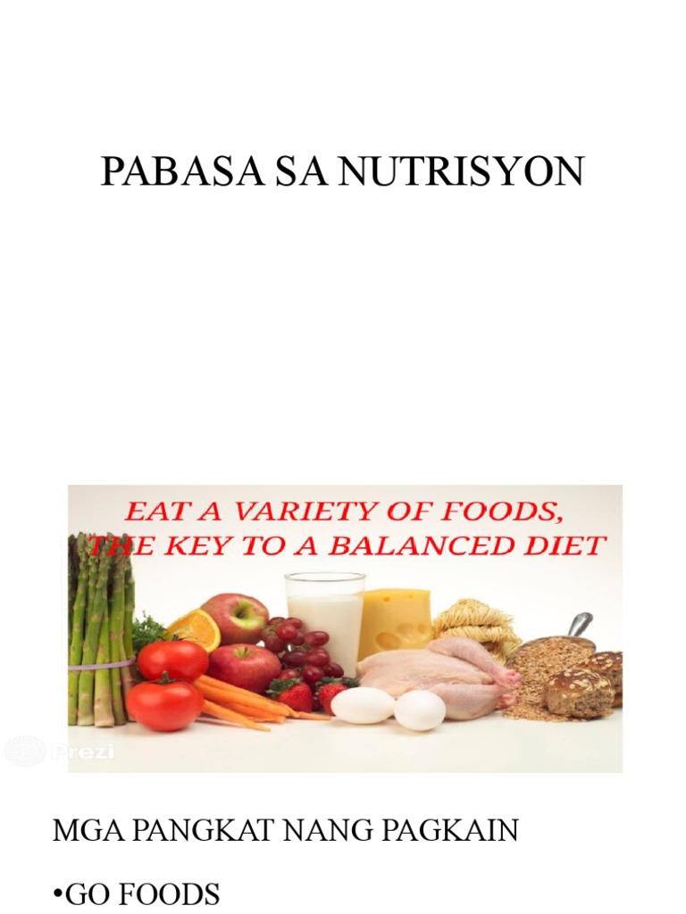 Pabasa Sa Nutrisyon | PDF