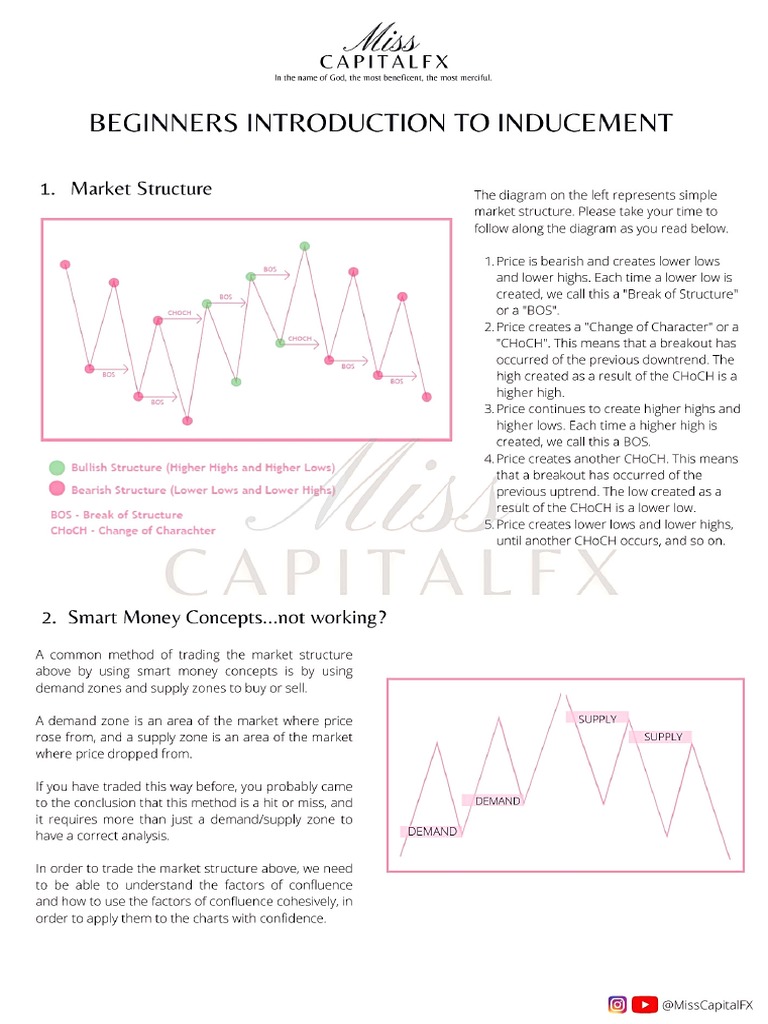 Beginners Introduction To Inducement Free PDF - MissCapitalFX | PDF