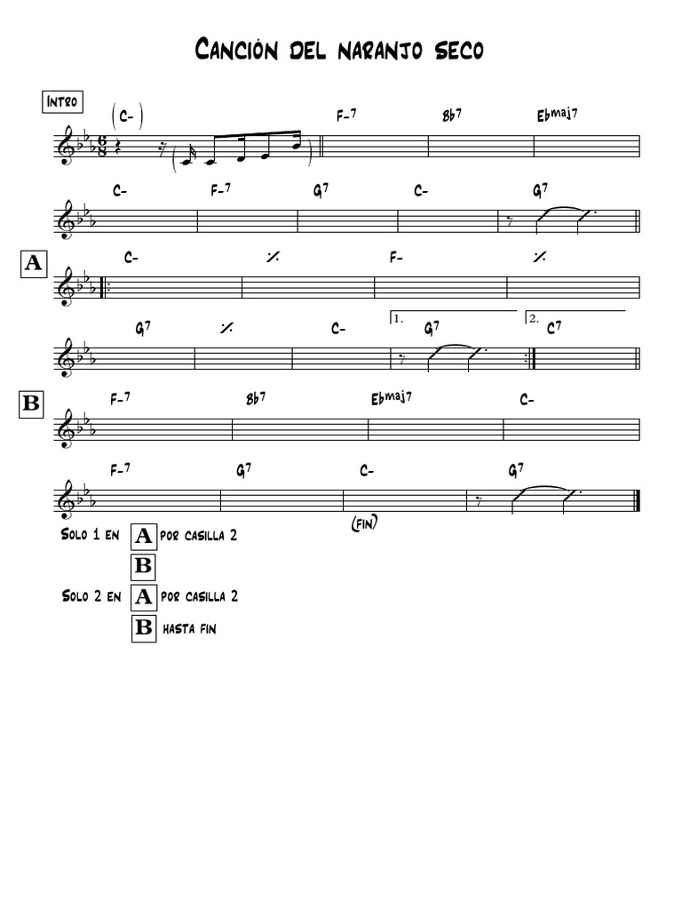 Canción Del Naranjo Seco | PDF