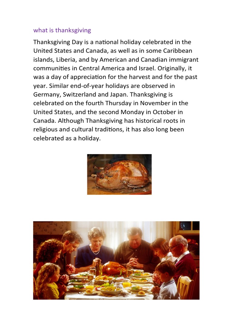 What Is Thanksgiving | PDF