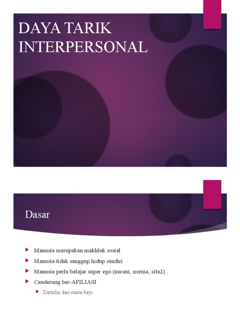 Daya Tarik Interpersonal | PDF