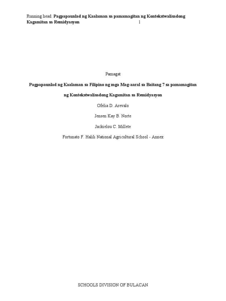 03 - Proposal - Action-Filipino-FFHNAS-ANNEX - Feb23 Updated2 | PDF