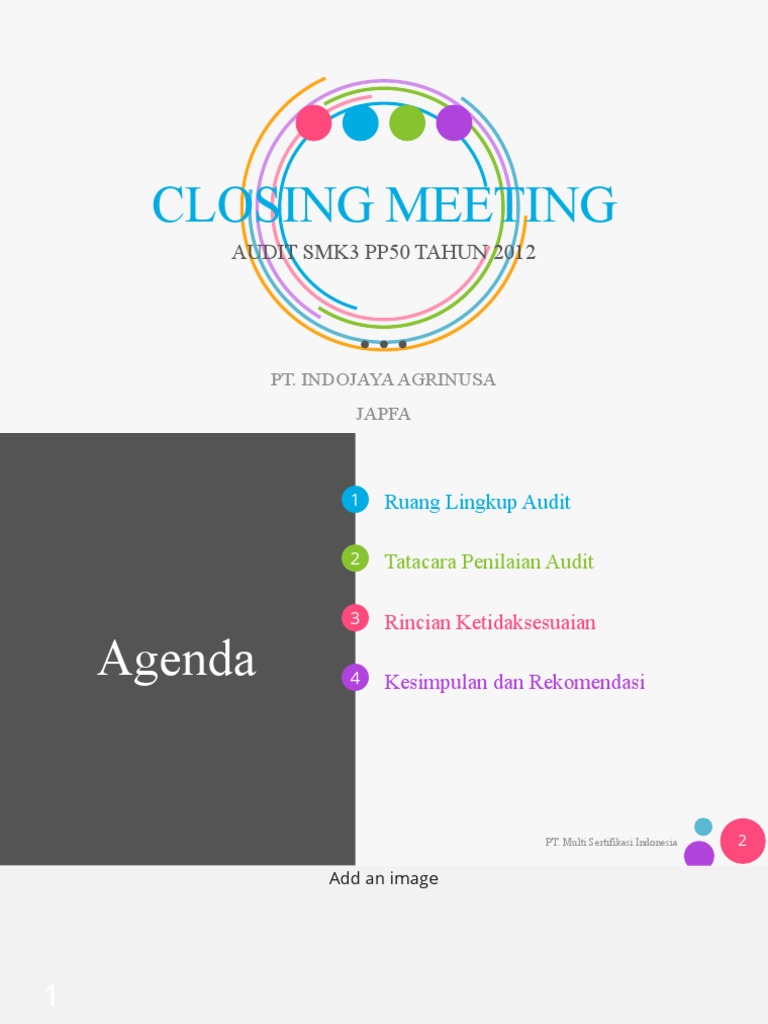 Closing Meeting Template | PDF