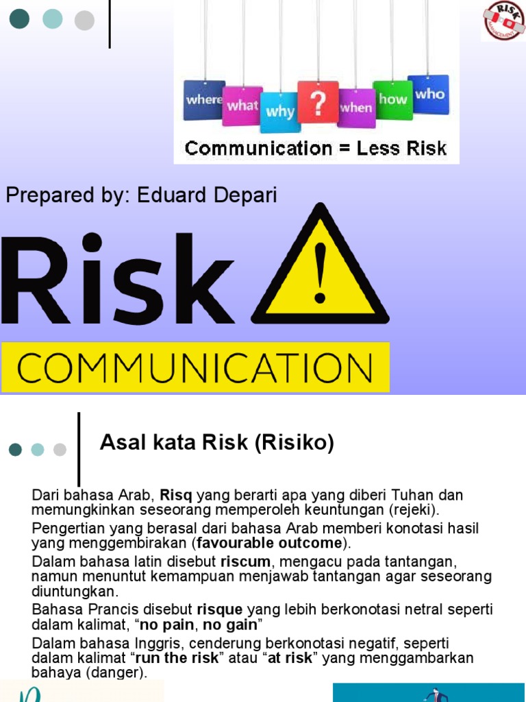 Risk Communication | PDF | Risk | Risk Management