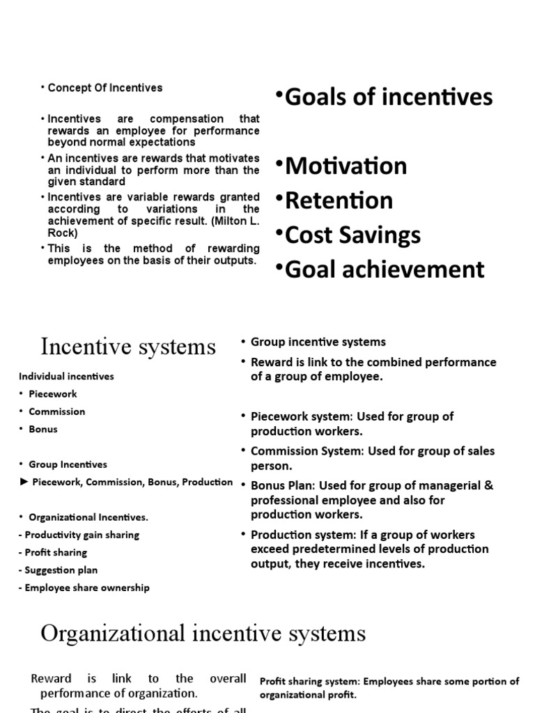 Designing An Incentive System | Download Free PDF | Incentive | Employment
