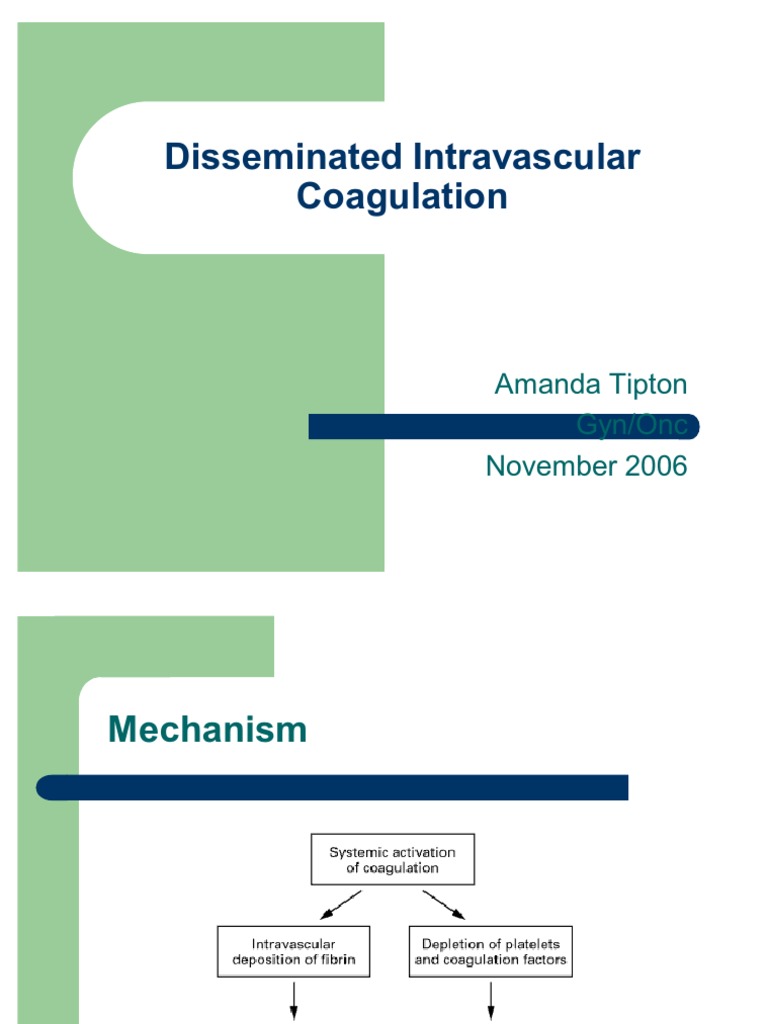 Disseminated Intravascular Coagulation