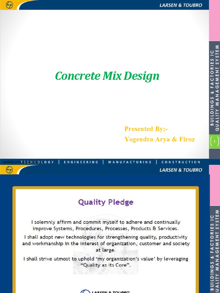 Concrete Mix Design Overview | PDF | Concrete | Construction Aggregate