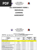 ALS Assessment Form 1 ILA 1 and 2 For 2021 2022 | PDF | Learning ...