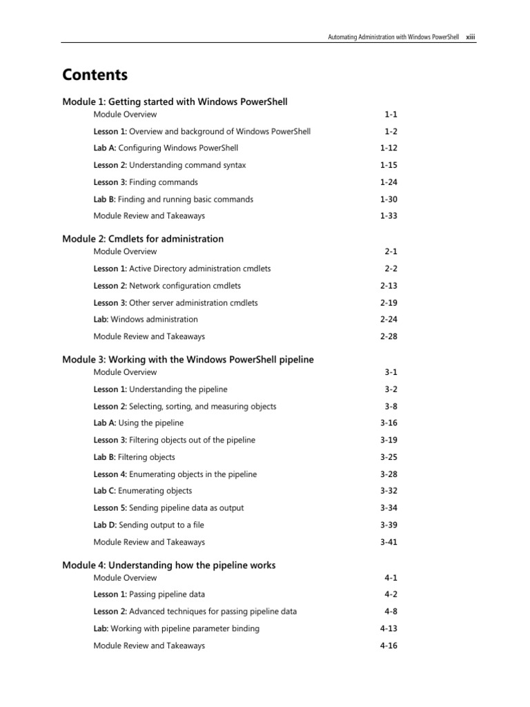 Module 1: Getting Started With Windows Powershell | PDF | Information Age | Operating System ...