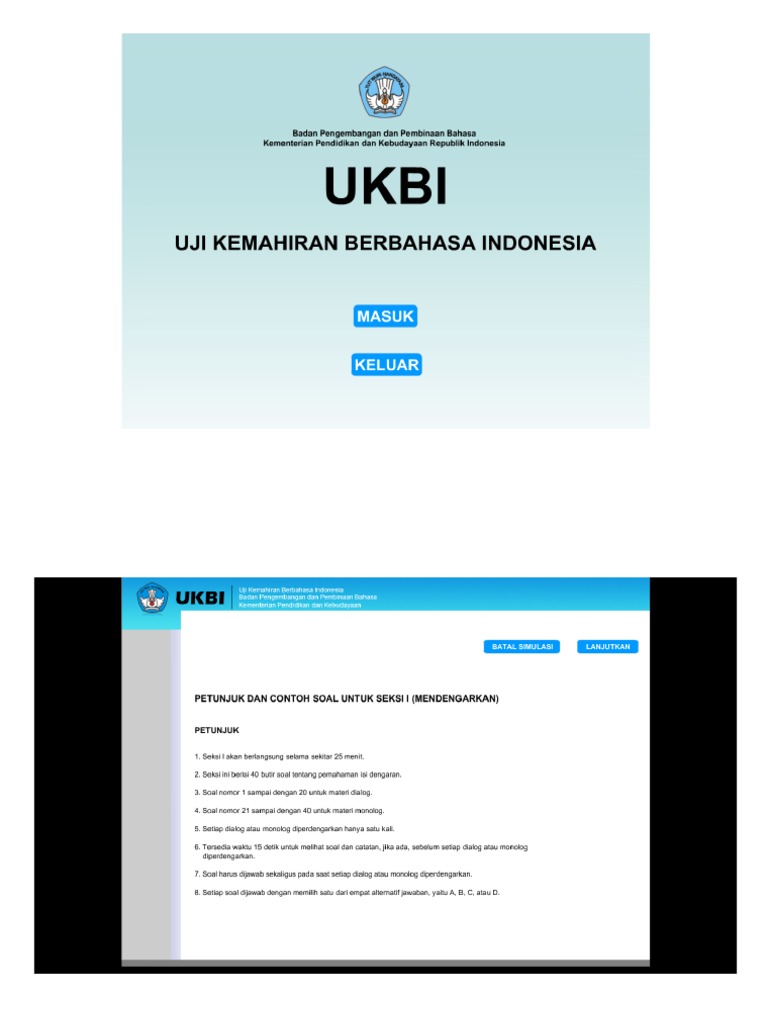UKBI (Listening, Grammar, Reading) | PDF