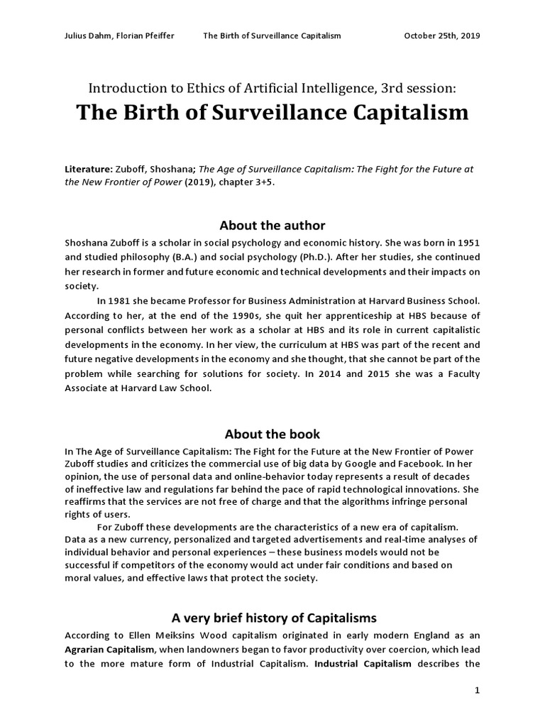 The Birth of Surveillance Capitalism | PDF | Capitalism | Advertising