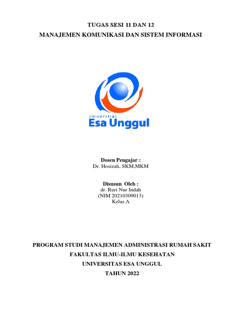 Tugas Sesi 11-12 ARS 202 - RURI NUR INDAH 20210309013 | PDF