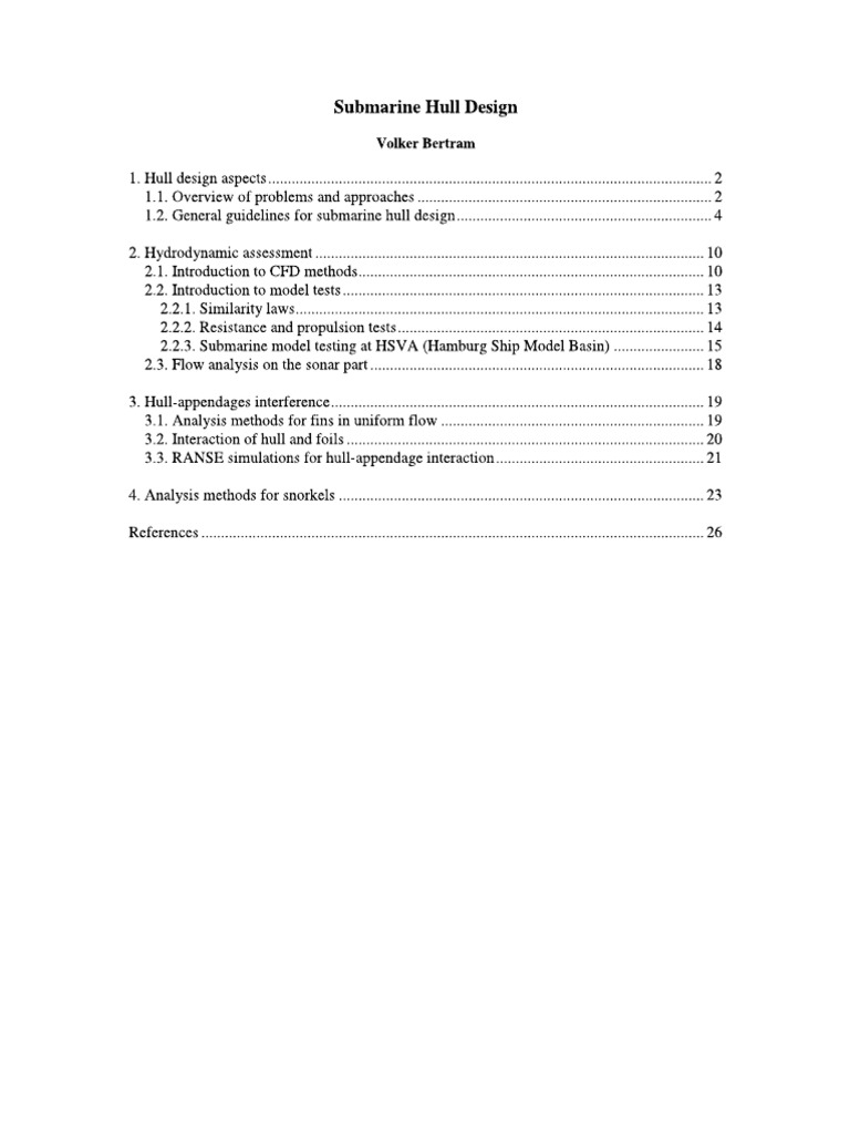 Submarine Hull Design Pdf