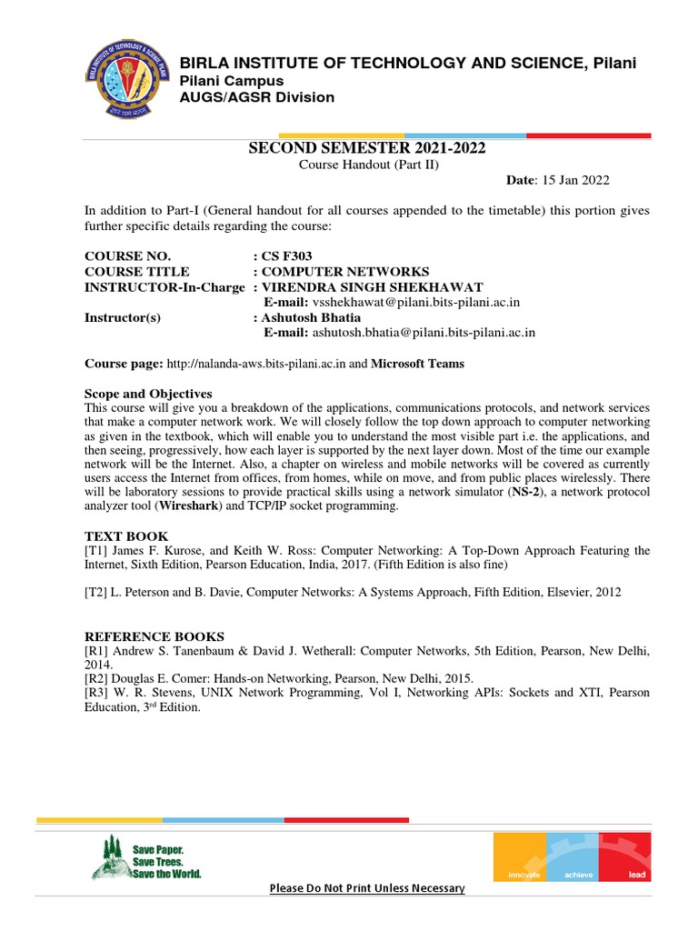 CN Combined Merged | PDF | Computer Network | Peer To Peer