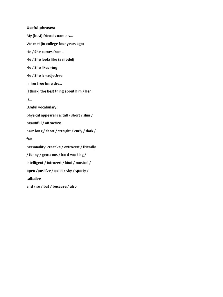 Useful Phrases For Writing | PDF
