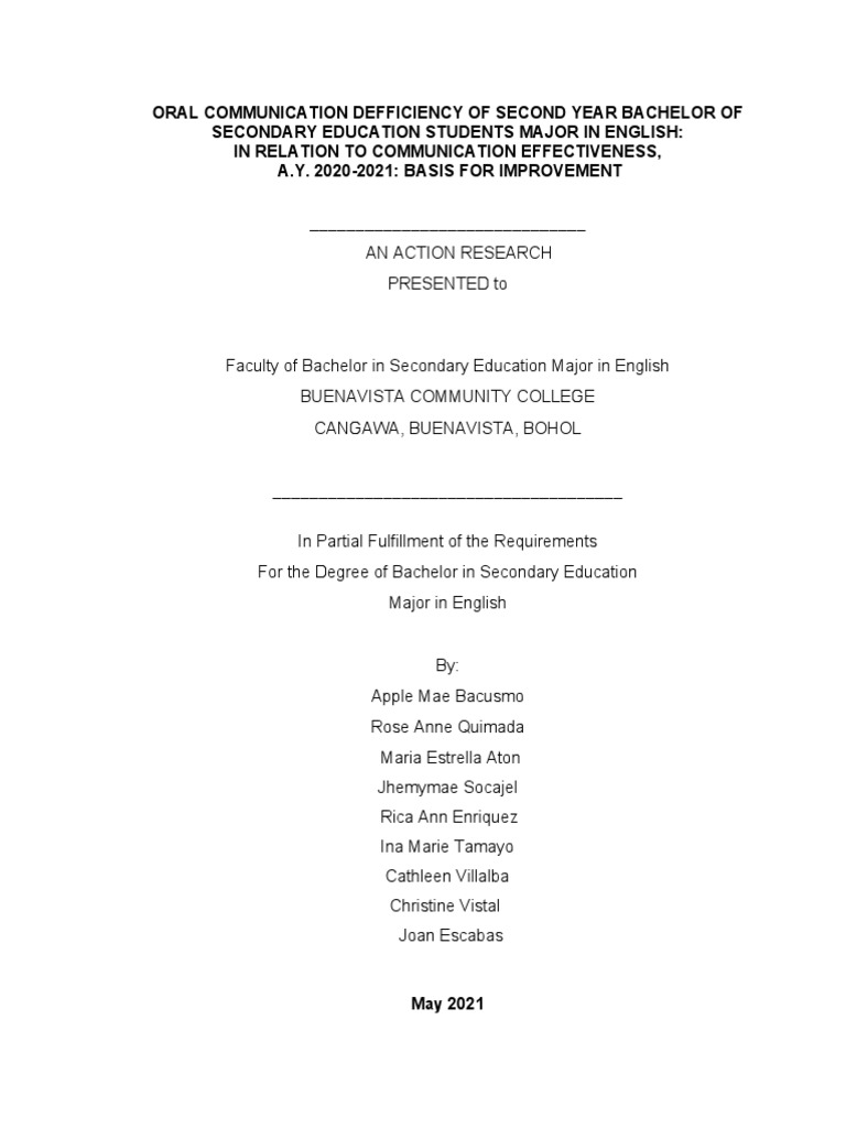 Action Research Chapter 1 | PDF | Learning | Survey Methodology