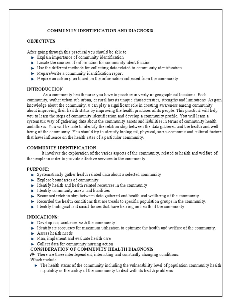 Community Identification and Diagnosis | PDF | Community | Map