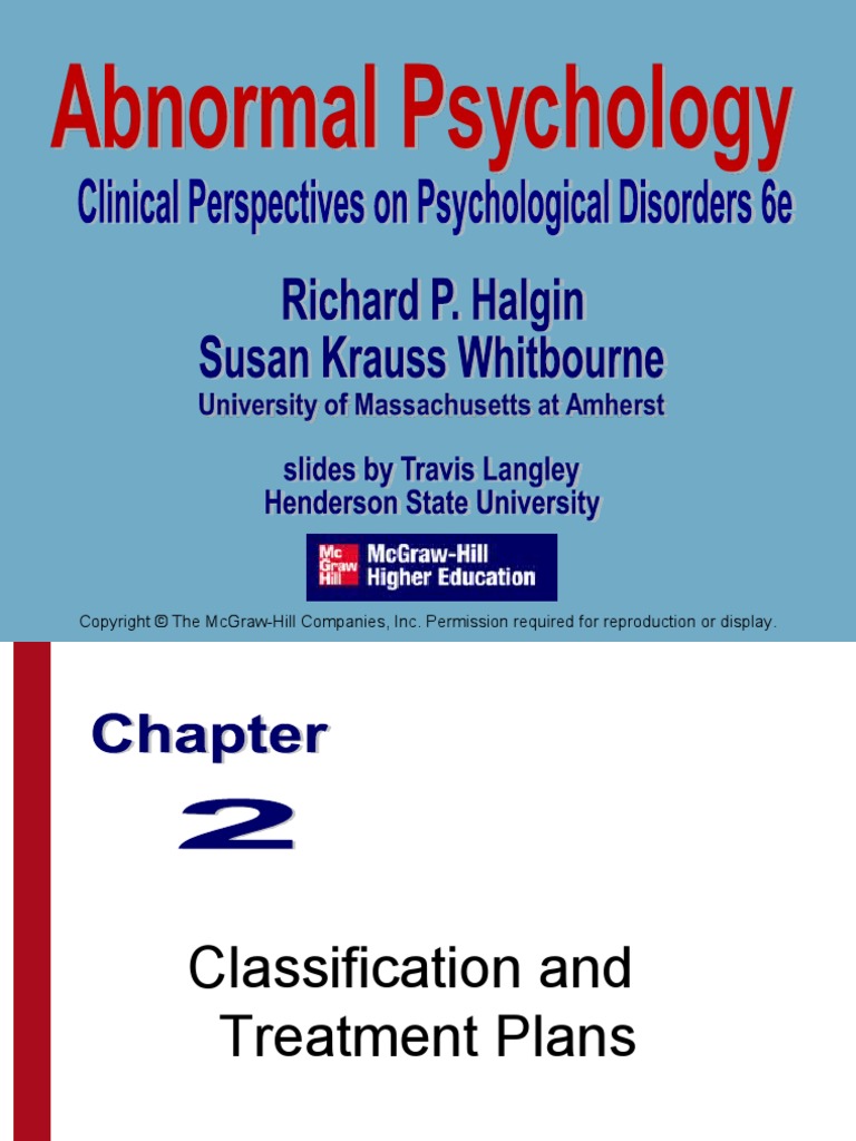 Clinical Perspectives On Psychological Disorders 5e: Richard P. Halgin ...