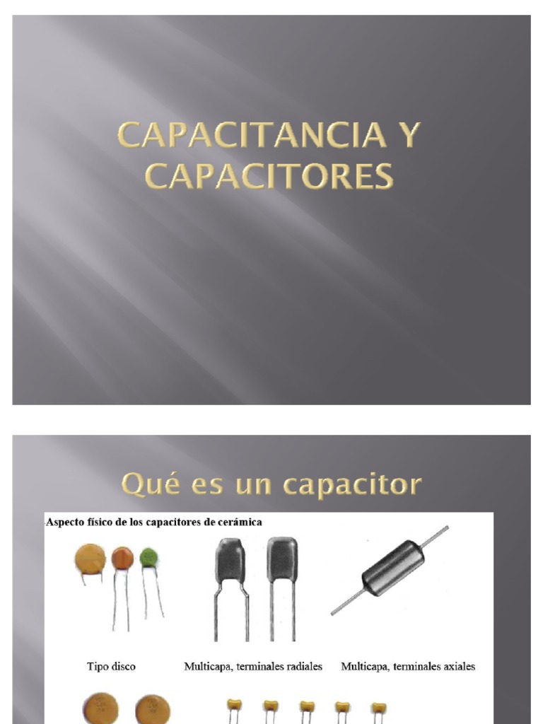 Capacitancia y Capacitores | PDF