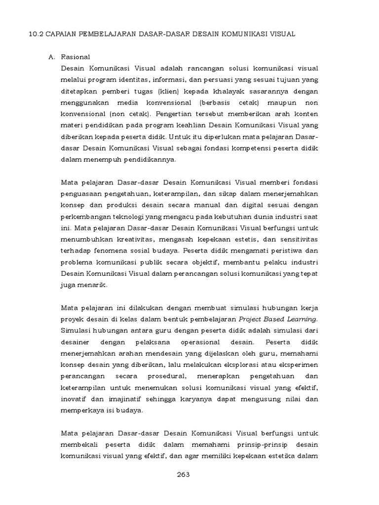 Capaian Pembelajaran DKV Dasar | PDF