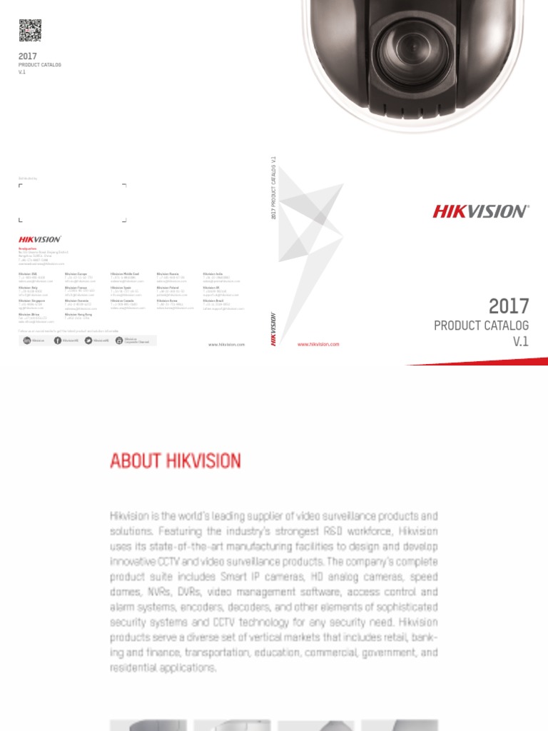 Hikvision Product Catalog 2017 | PDF | Information And Communications ...