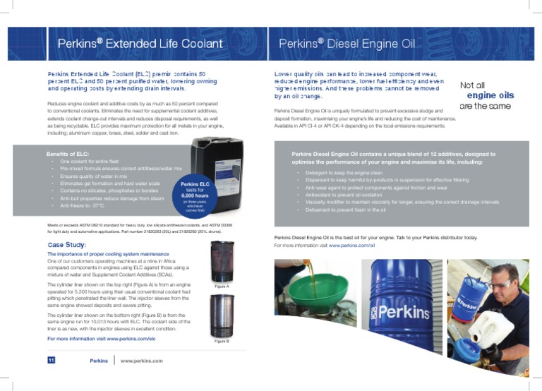 Perkins Extended Life Coolant Perkins Diesel Engine Oil Perkins ...