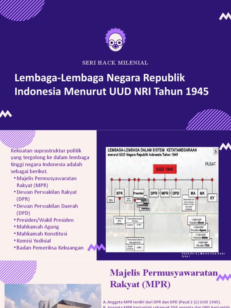 Lembaga Negara Indonesia UUD 1945 | PDF | Politik