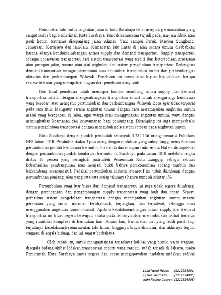 Analisa Supply Dan Demand | PDF