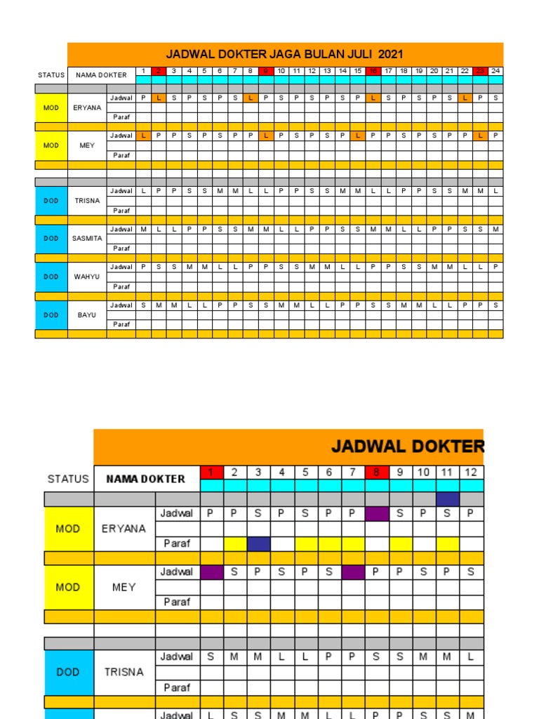 Jadwal Mod Dod 2021 | PDF