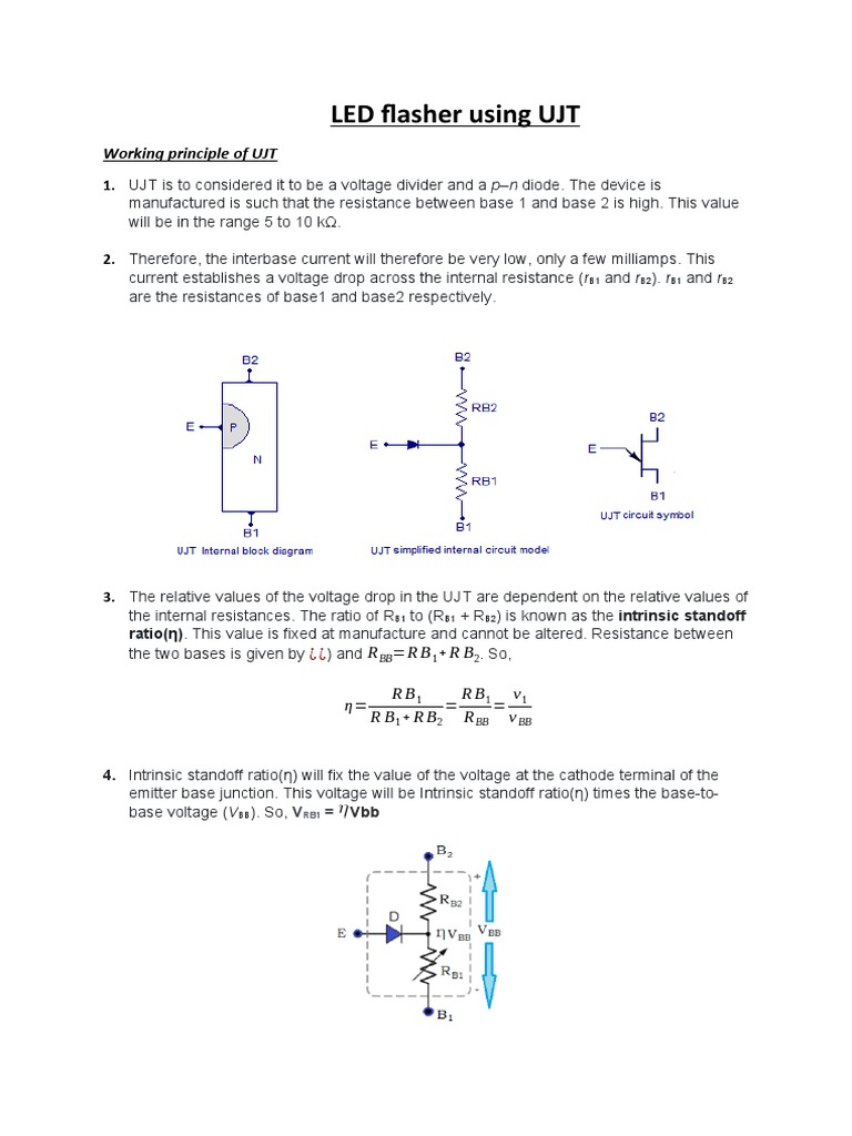 LED Flasher Circuit Explanation | PDF | P–N Junction | Capacitor