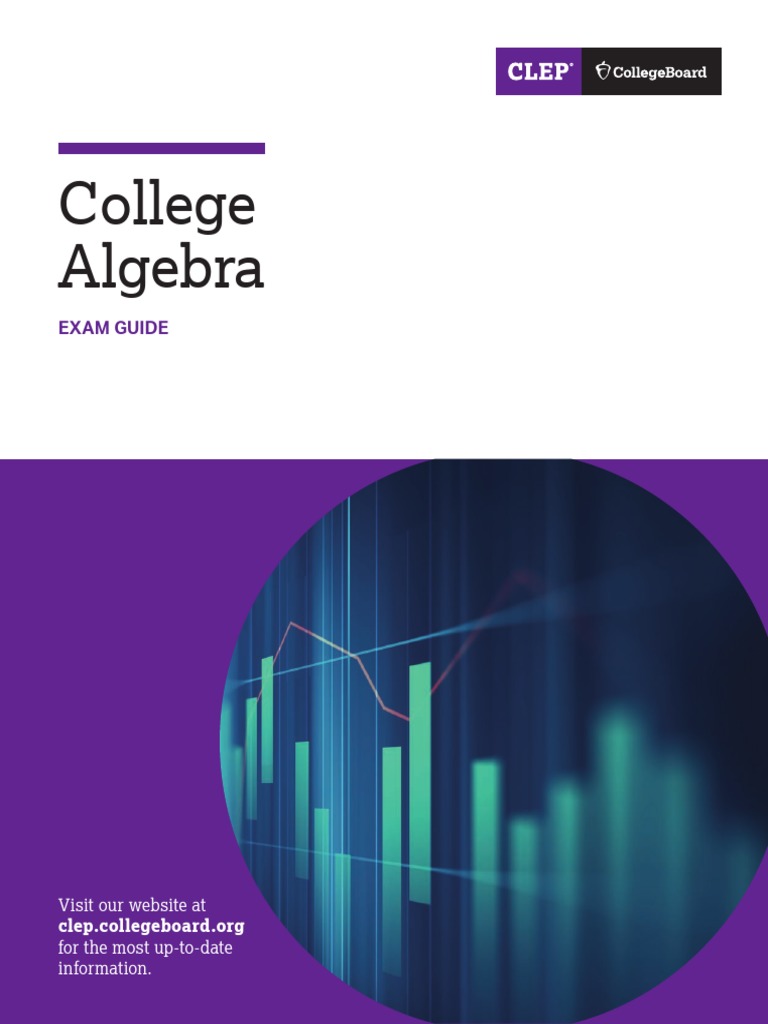 2020 CLEP College Algebra.1 | PDF | Test (Assessment) | College Level ...