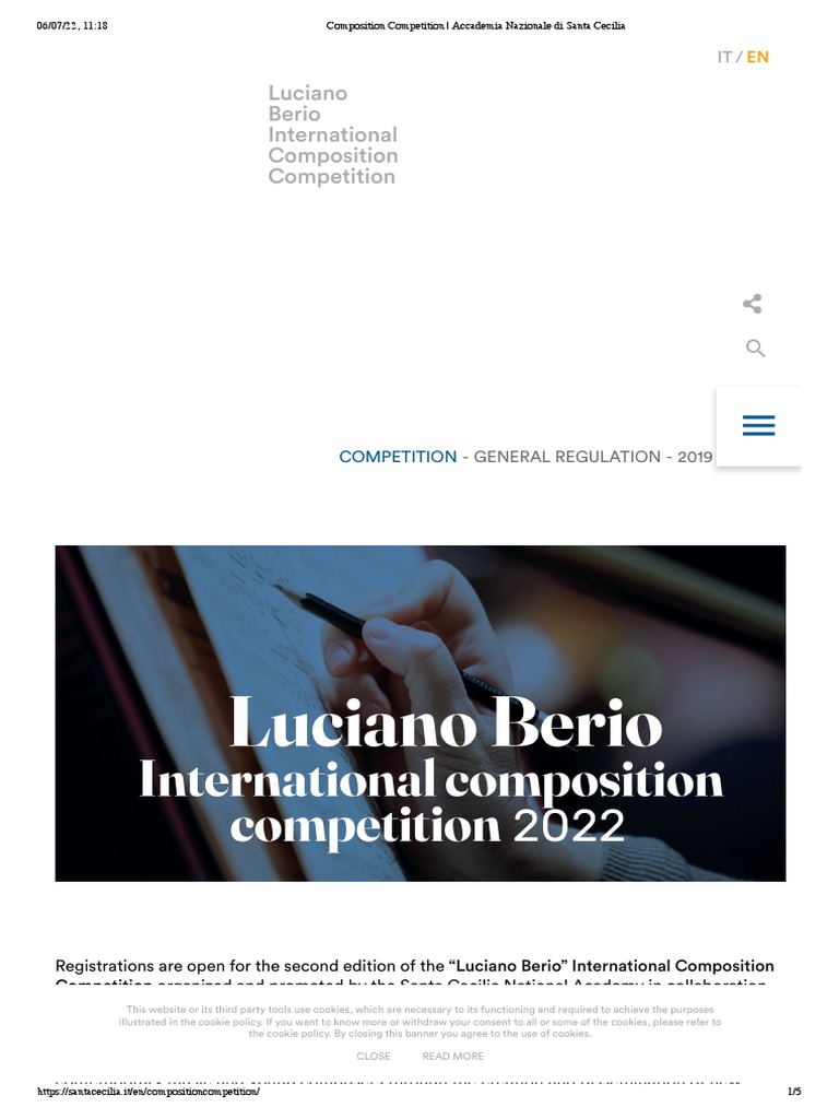 The Luciano Berio International Composition Competition: Promoting ...