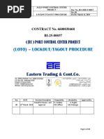 Hazardous Energy Control Procedure: Lockout/Tagout Sheet | PDF | Safety