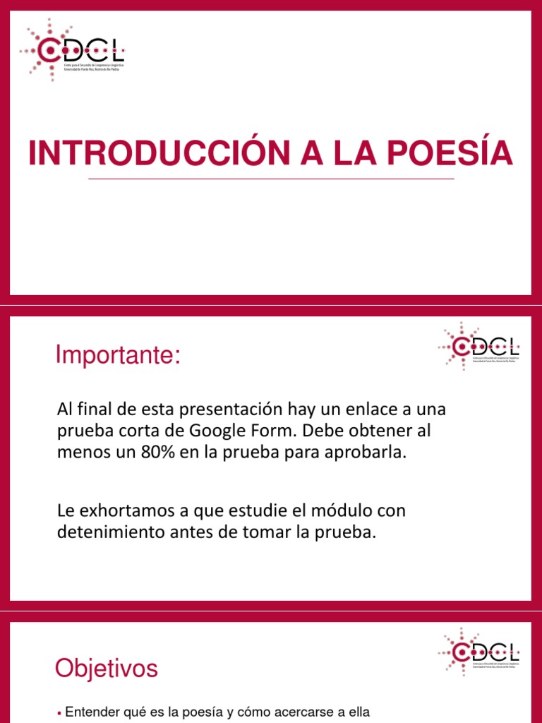 Introduccion A La Poesia | PDF | Poesía | Rima