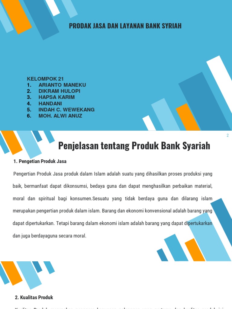 Produk dan Layanan Bank Syariah | PDF