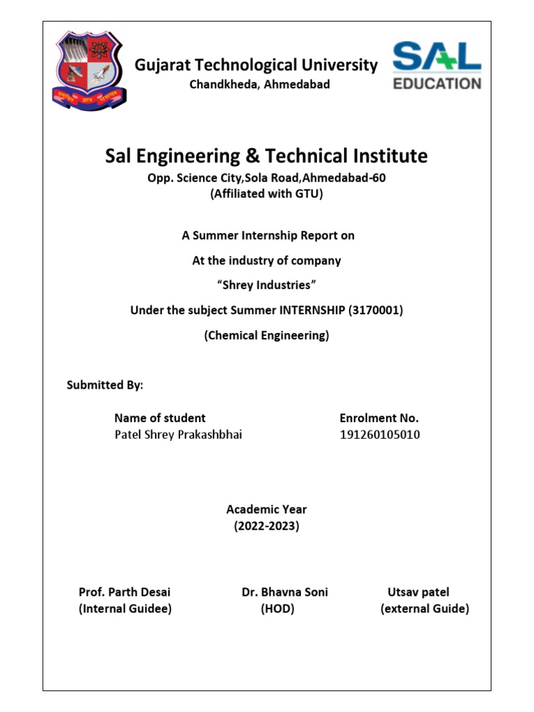 Sal Engineering & Technical Institute: Gujarat Technological University ...