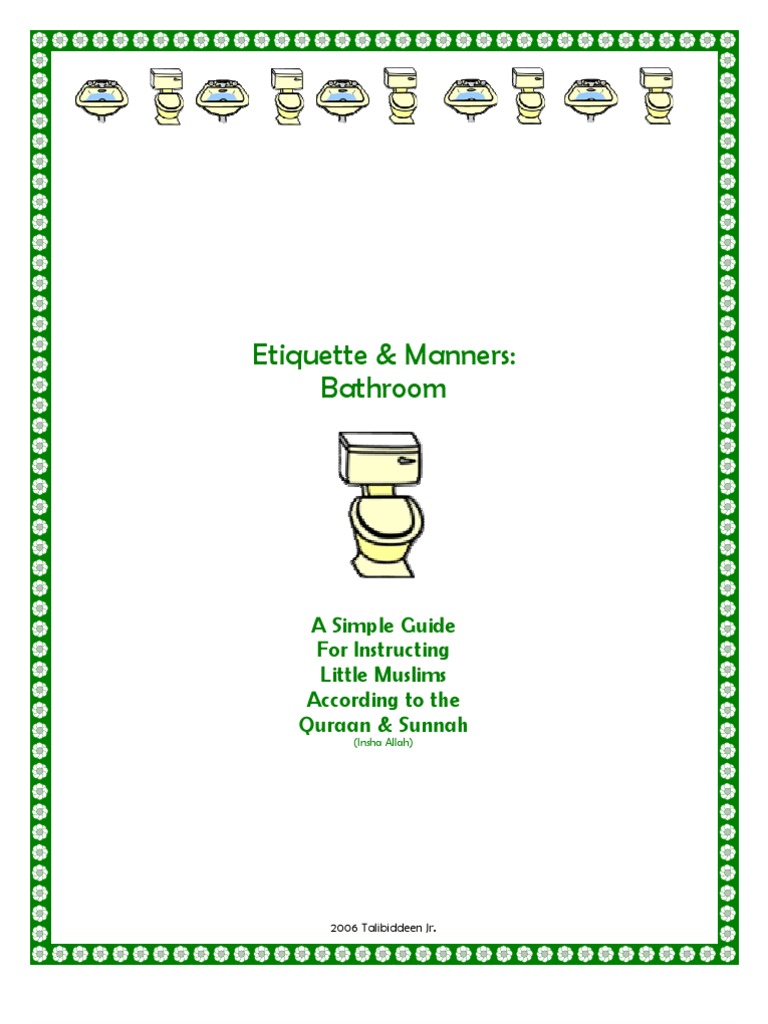Simple Bathroom Etiquettes | PDF
