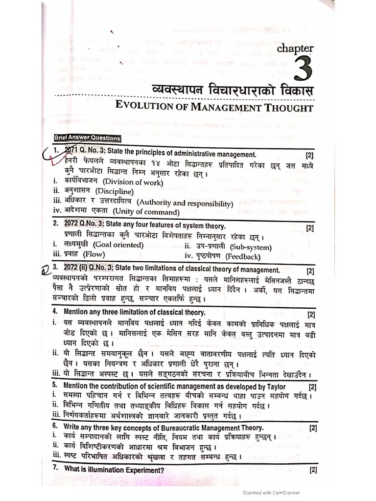 3.Evolution of Management Thoughts | PDF