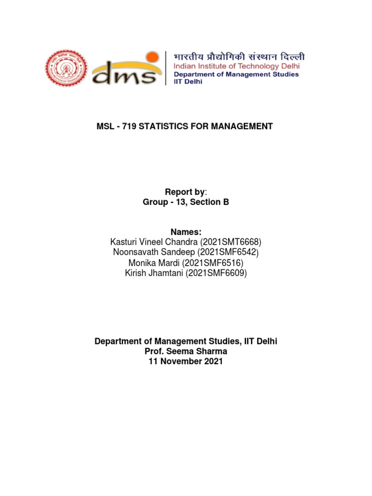 Group 13 - Term Project | PDF | P Value | Statistical Significance