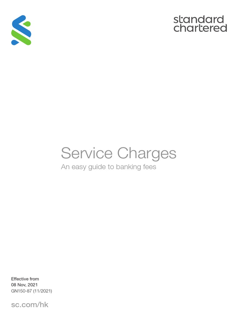 Service Charges: An Easy Guide To Banking Fees | PDF | Transaction ...